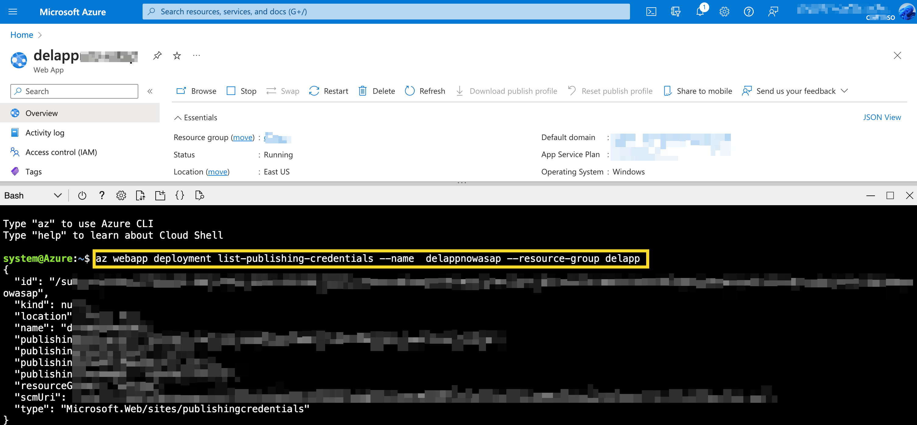 Download Publishing Profile is disabled / Grayed in Azure App Services - NagaSandeepMSFTBlog